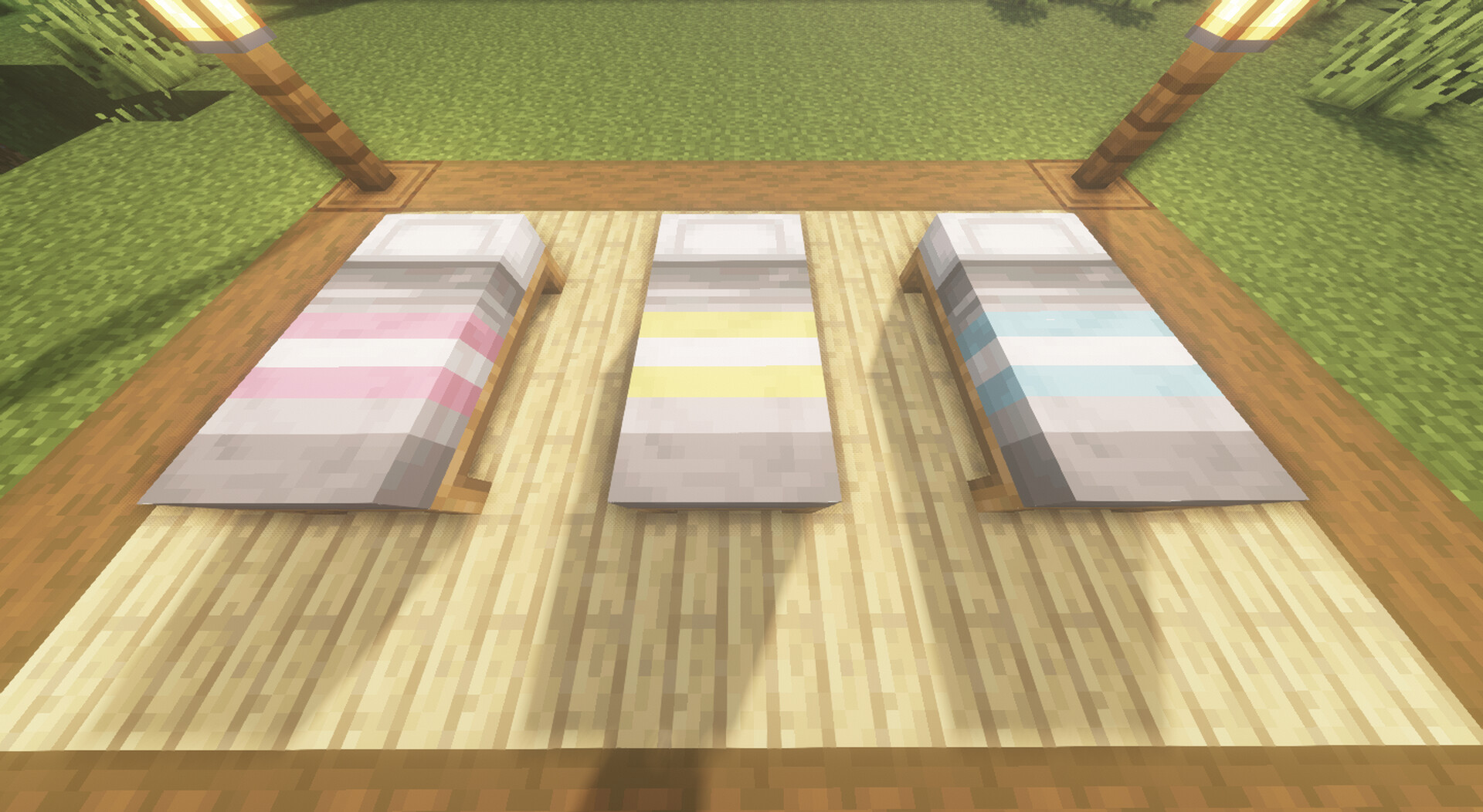LGBTQ+ Pride Beds Minecraft Texture Pack