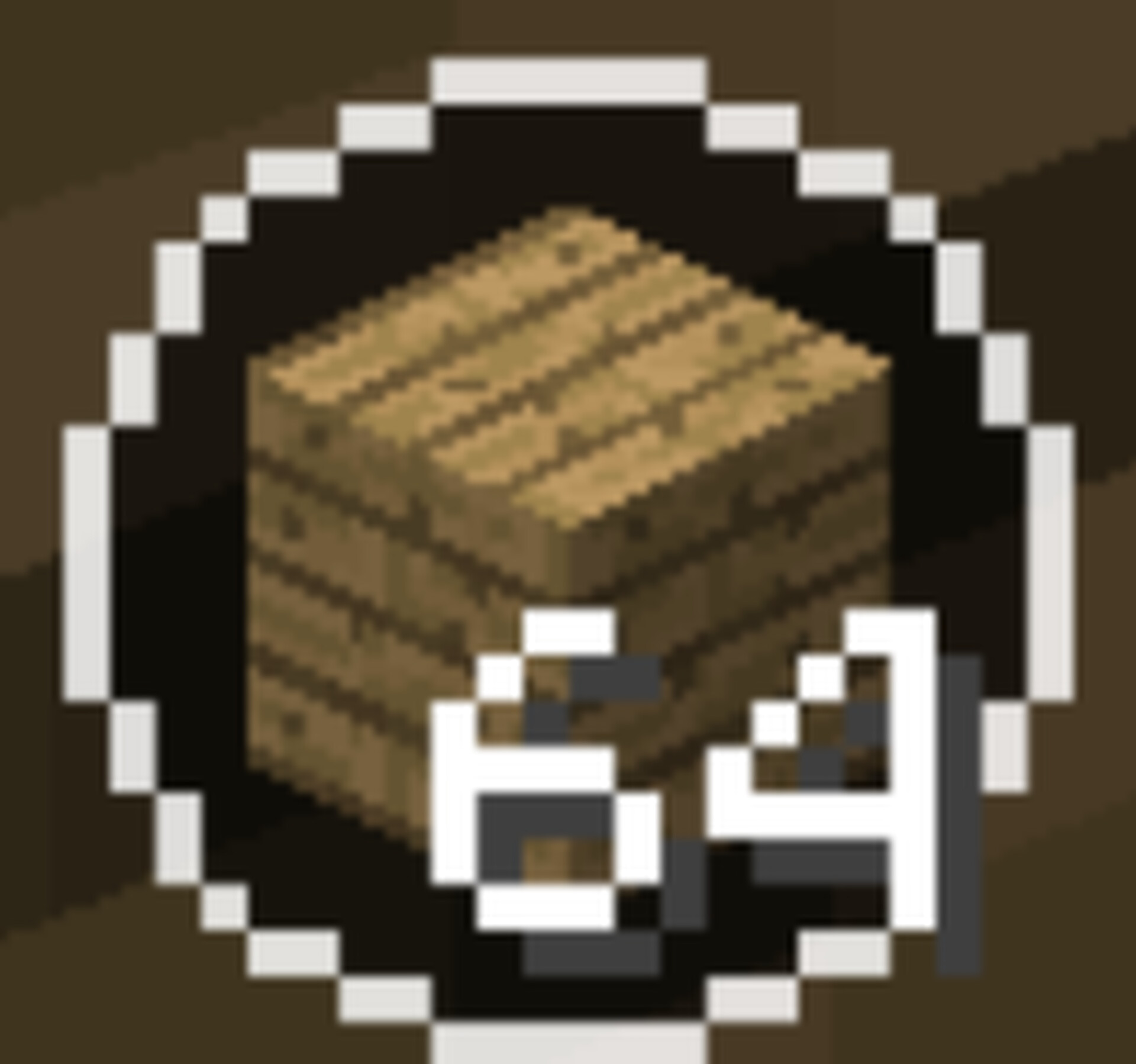 Dark transparent rounded hotbar Minecraft Texture Pack