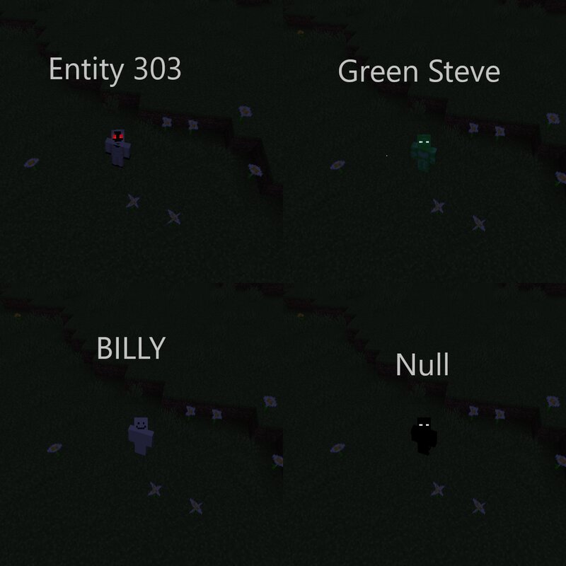 More skins for White Eyes (Entity 303, Null, BILLY, Green Steve ...