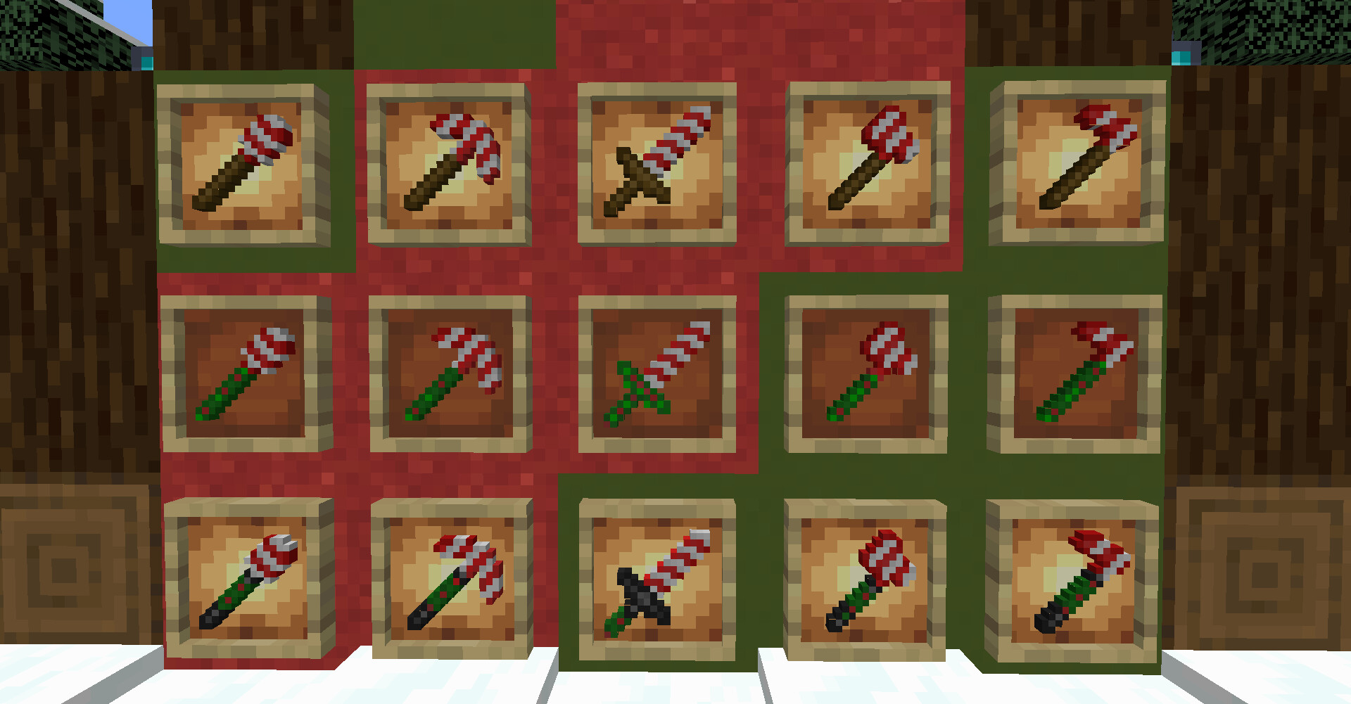 Candycane Tools! Iron/Diamond/Netherite/Bow! 1.16-1.18 Minecraft ...