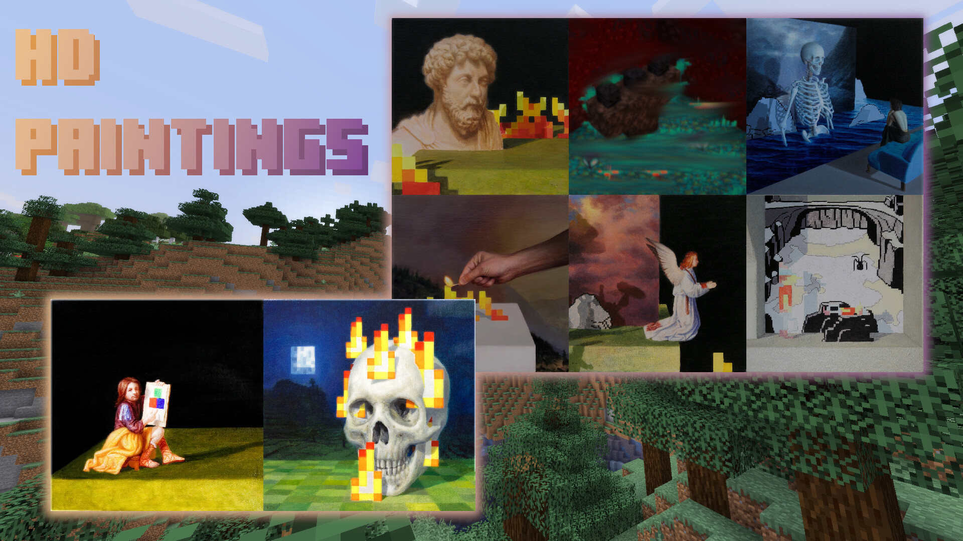 HD Paintings (BEDROCK EDITION) Minecraft Texture Pack