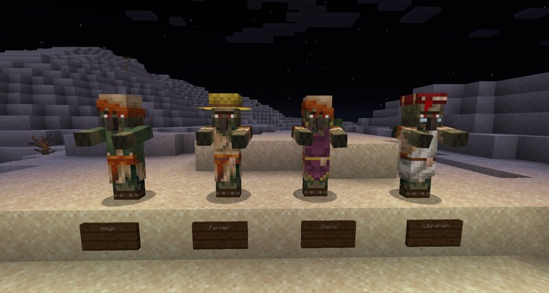 Desert Zombie Villagers to Husks Minecraft Texture Pack