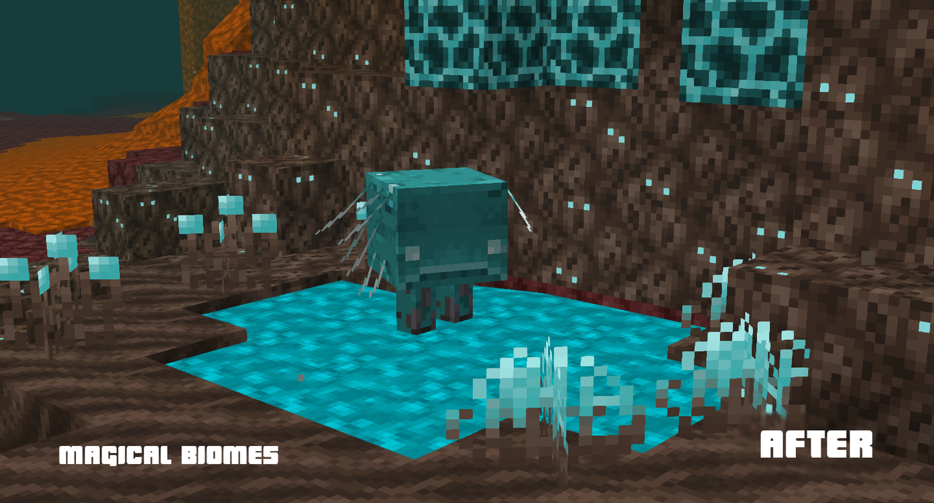Magical biomes: Soul sand valley Minecraft Texture Pack