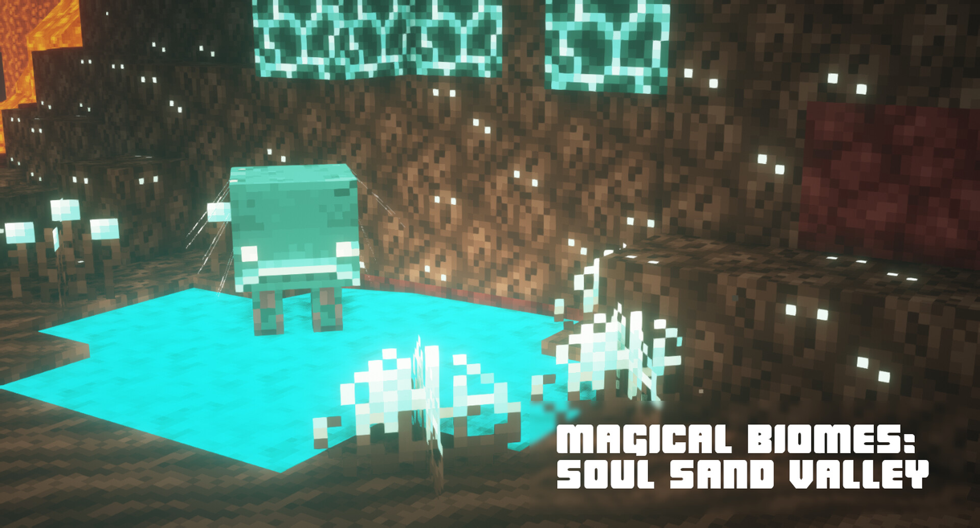 Magical biomes: Soul sand valley Minecraft Texture Pack