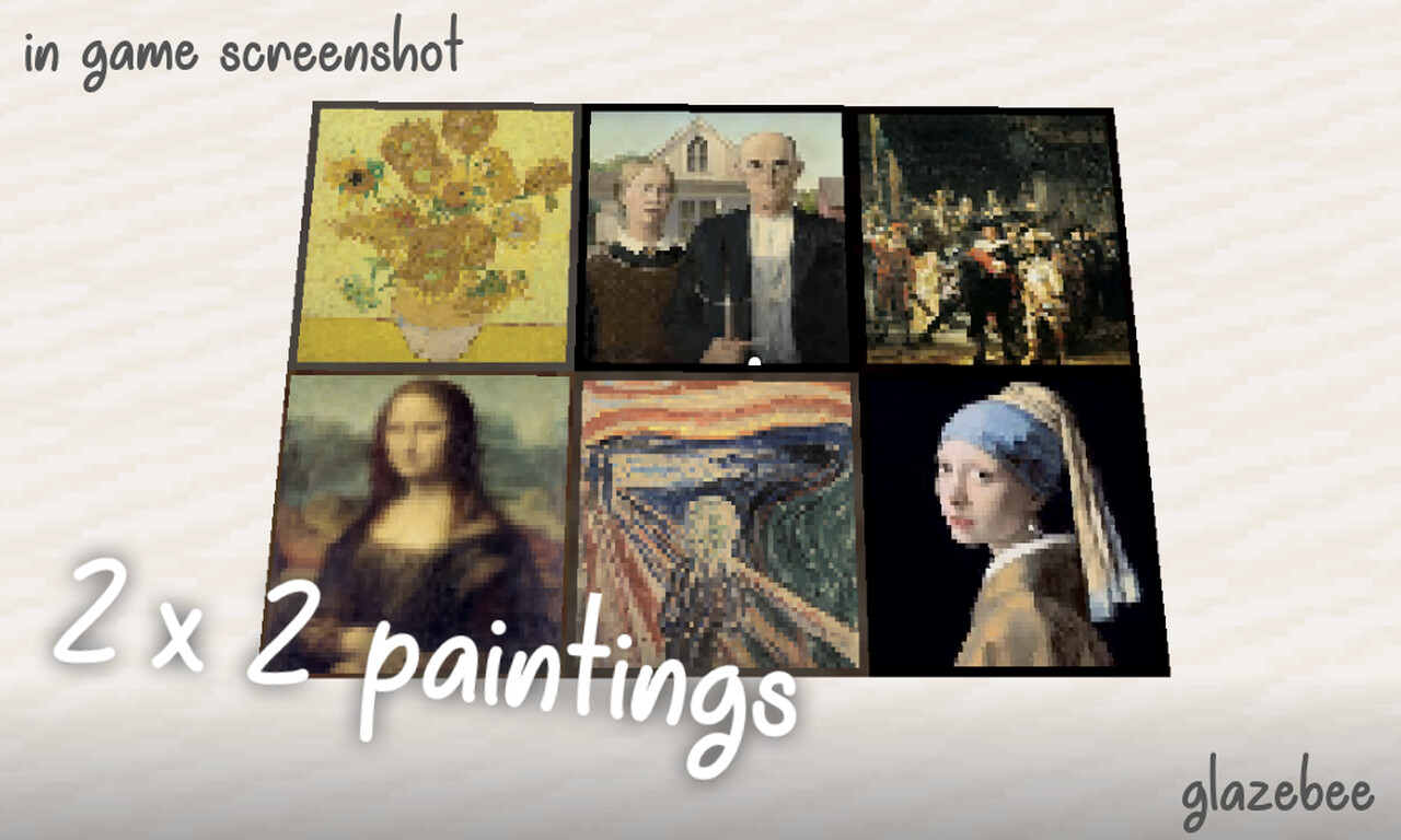 Glazebee's Famous Paintings Minecraft Texture Pack