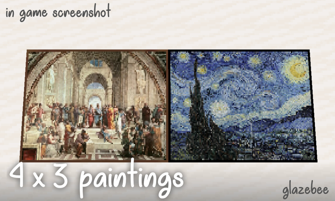 Glazebee's Famous Paintings Minecraft Texture Pack