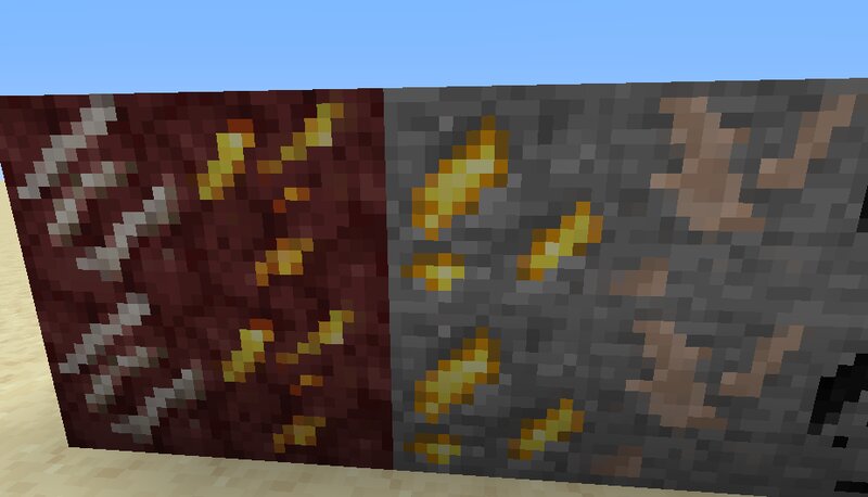 odswierzone rudy Minecraft Texture Pack