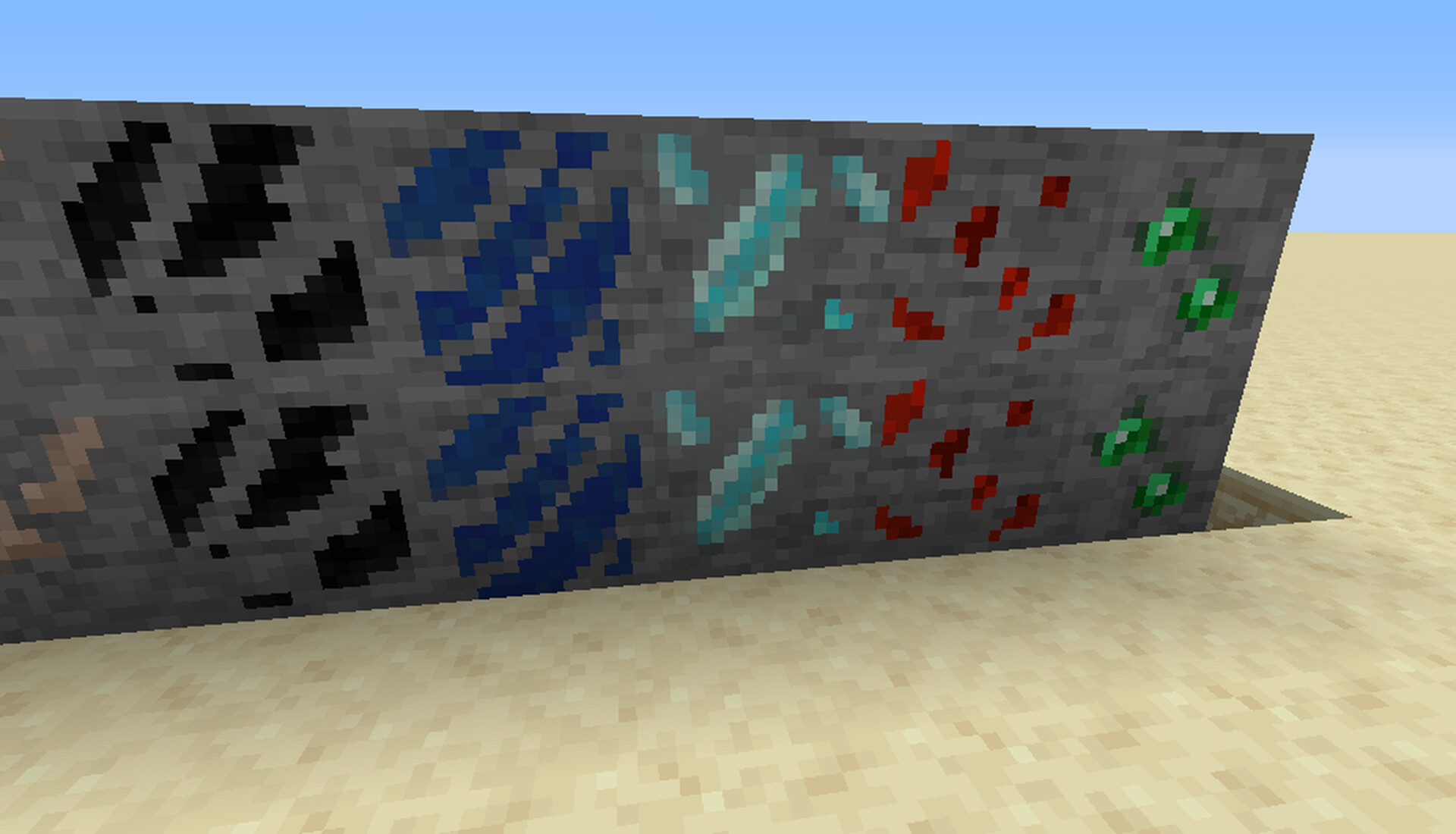 odswierzone rudy Minecraft Texture Pack