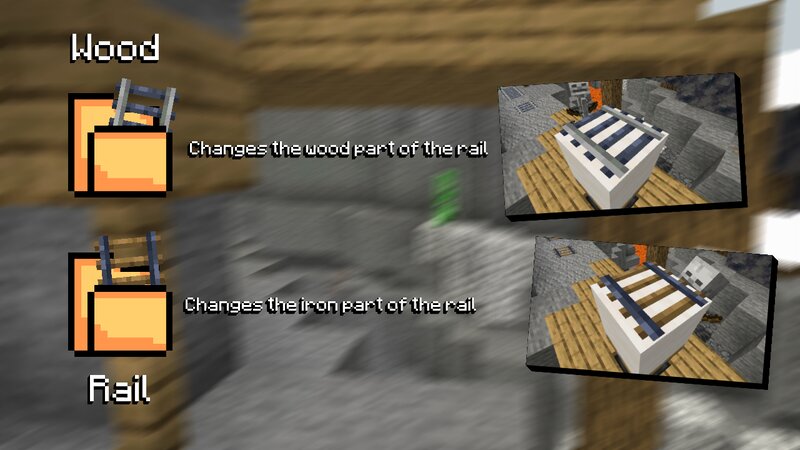 Chain-Colored Rails Minecraft Texture Pack