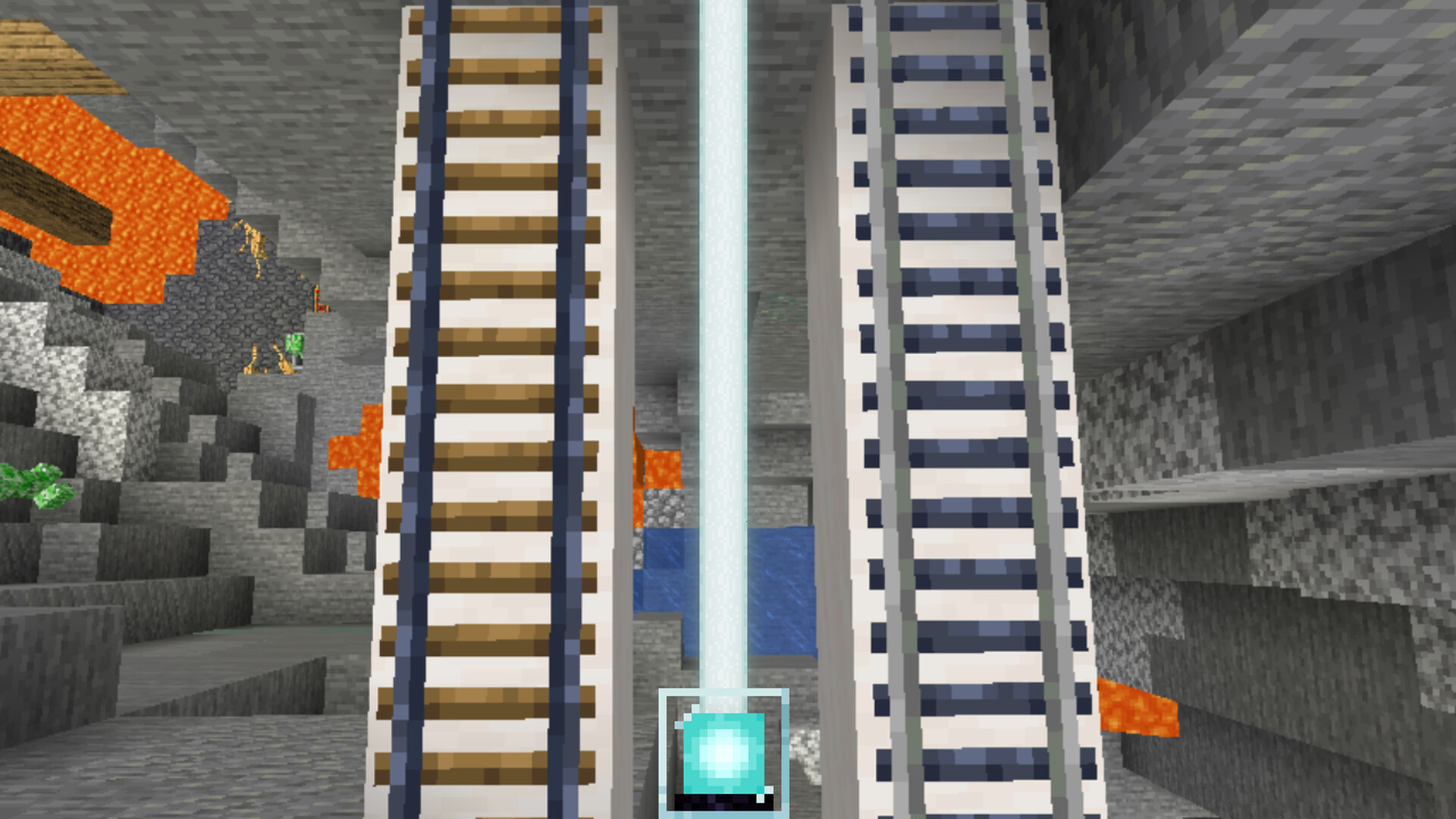 Chain-Colored Rails Minecraft Texture Pack