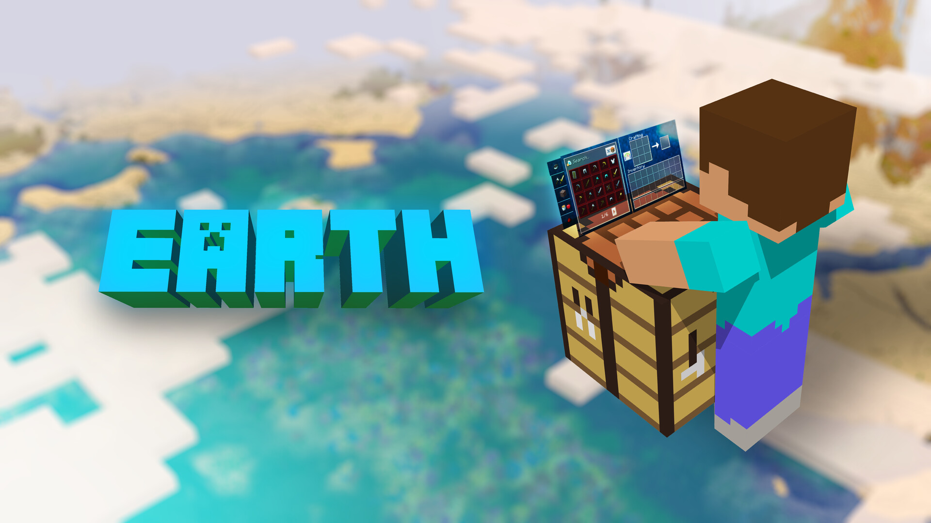 🌍 Minecraft Earth GUI (1.19) Minecraft Texture Pack