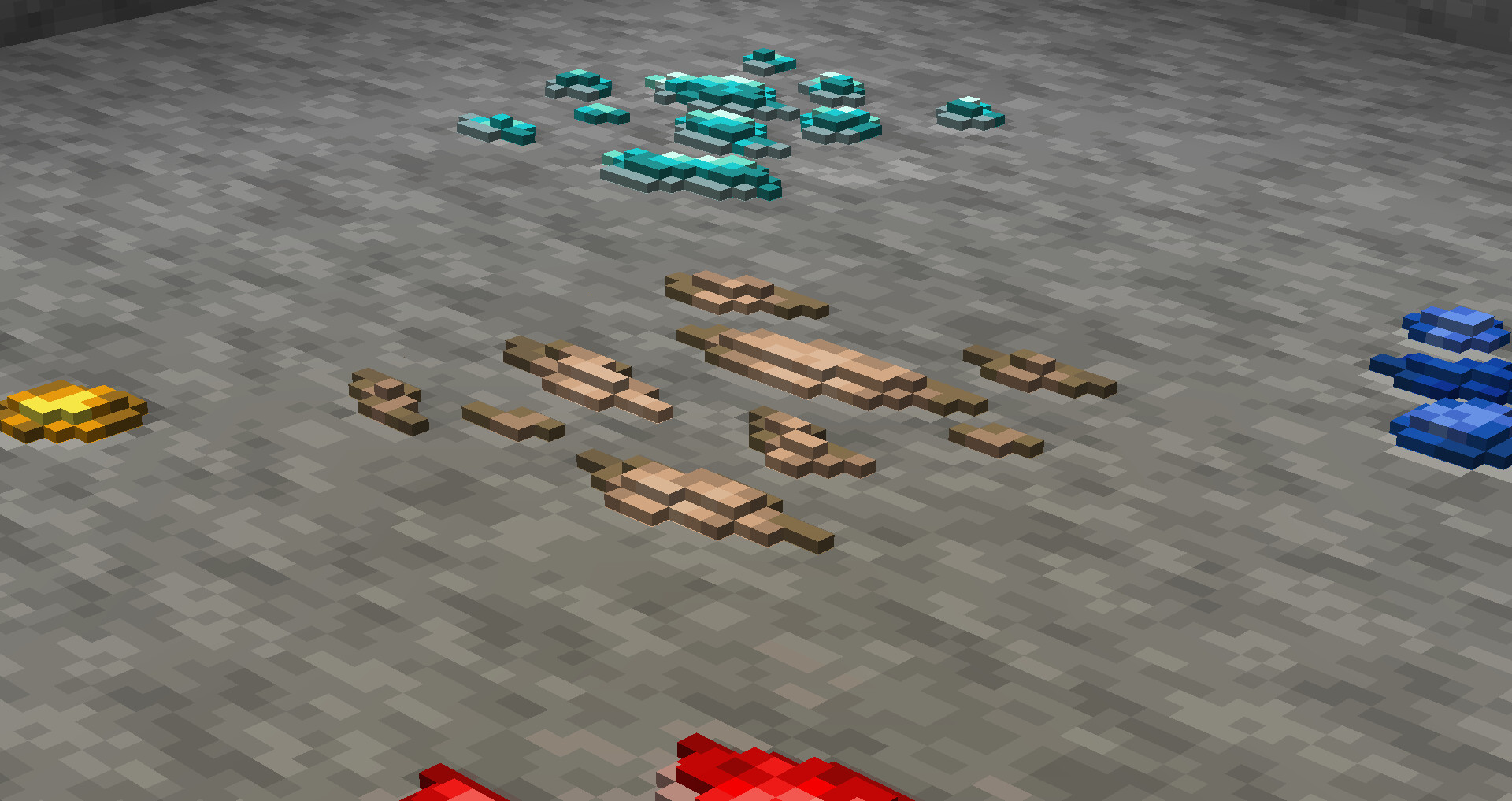 3D Ore Models for Faithful Minecraft Texture Pack