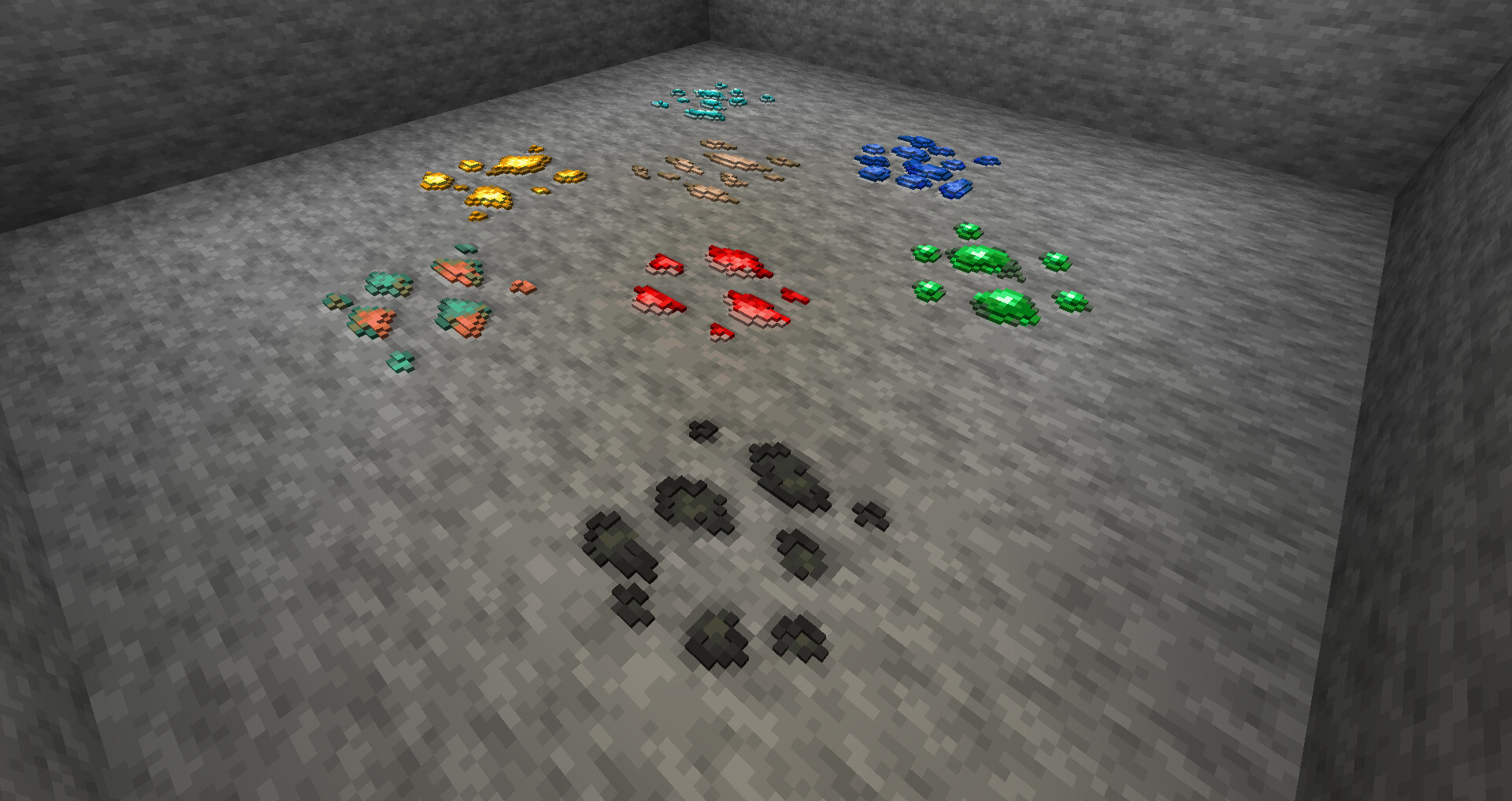3D Ore Models for Faithful Minecraft Texture Pack