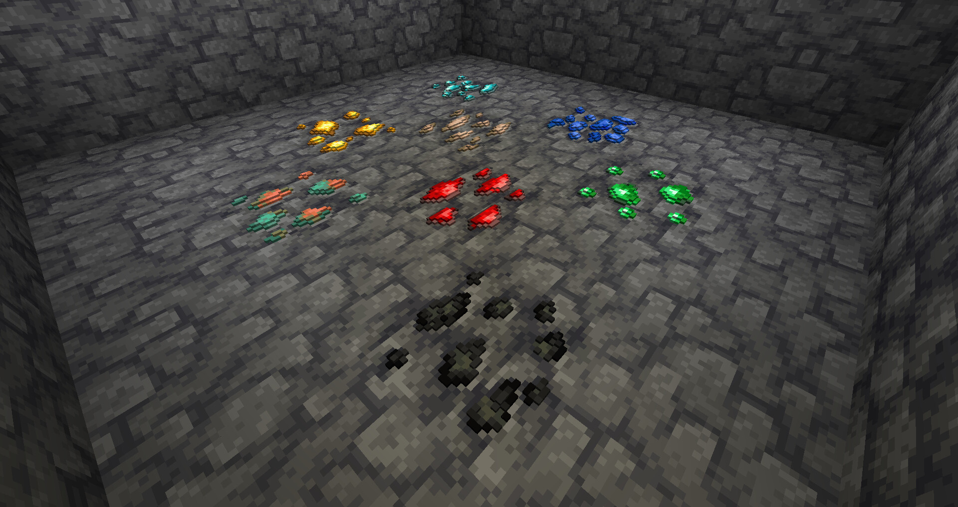 3D Ore Models for Faithful Minecraft Texture Pack