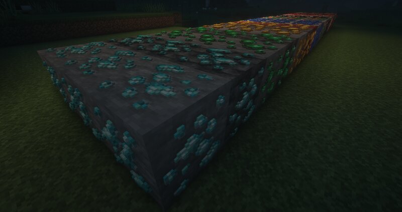 3D Ore Models for Faithful Minecraft Texture Pack