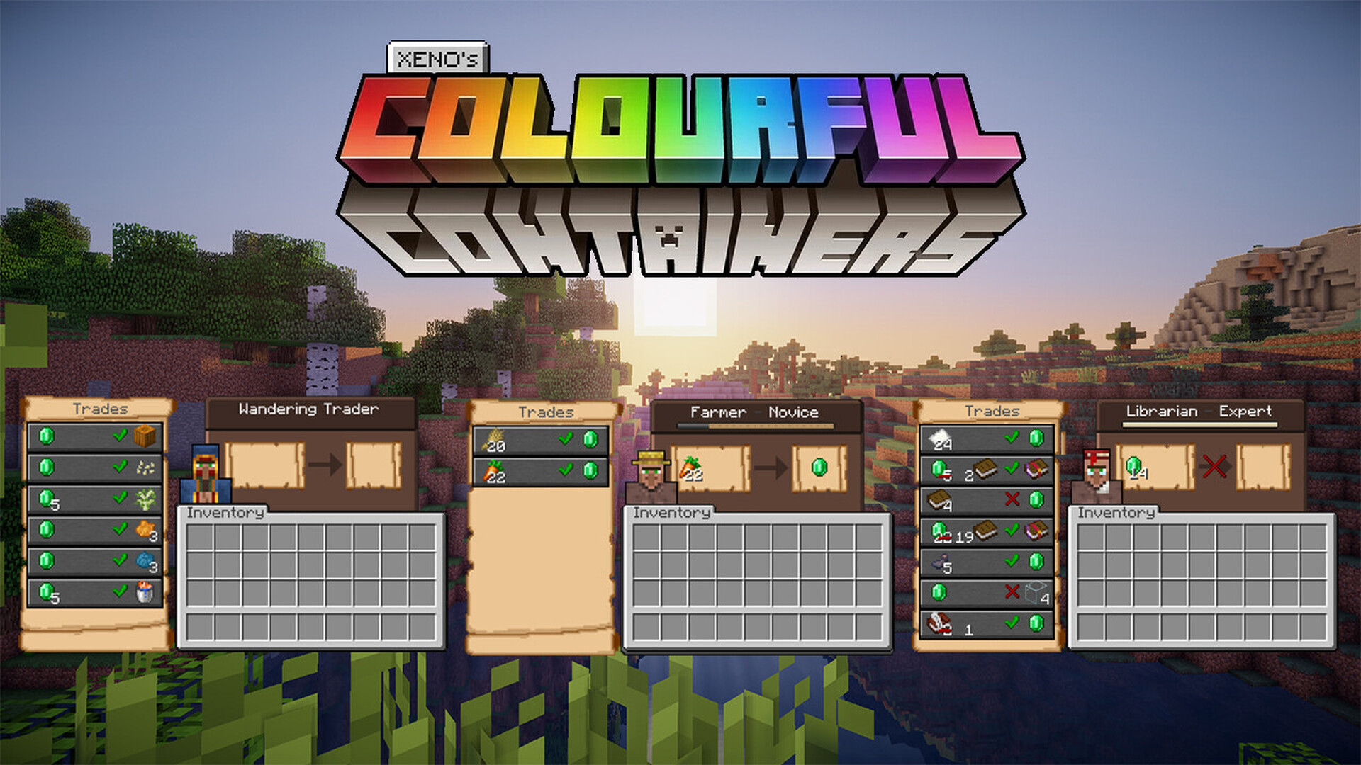 Colourful Containers Temporary Add-On Minecraft Texture Pack