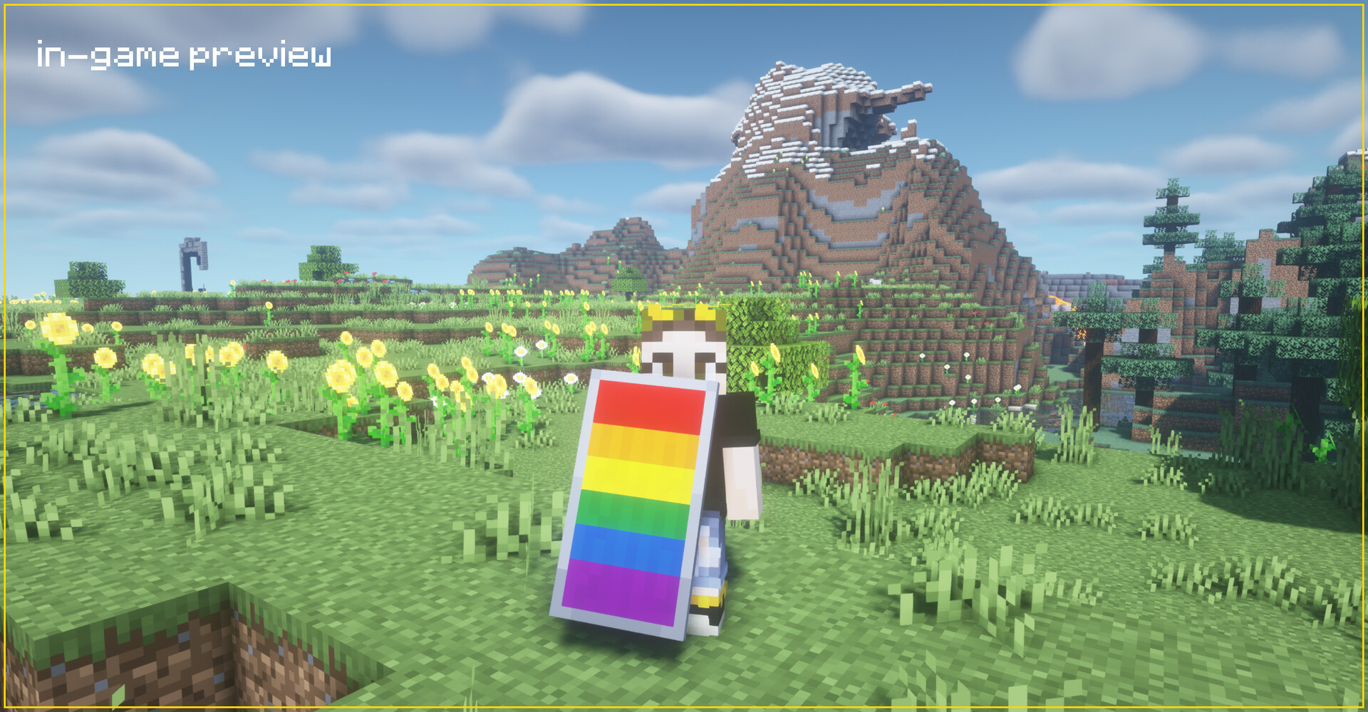 Rainbow Shields Minecraft Texture Pack