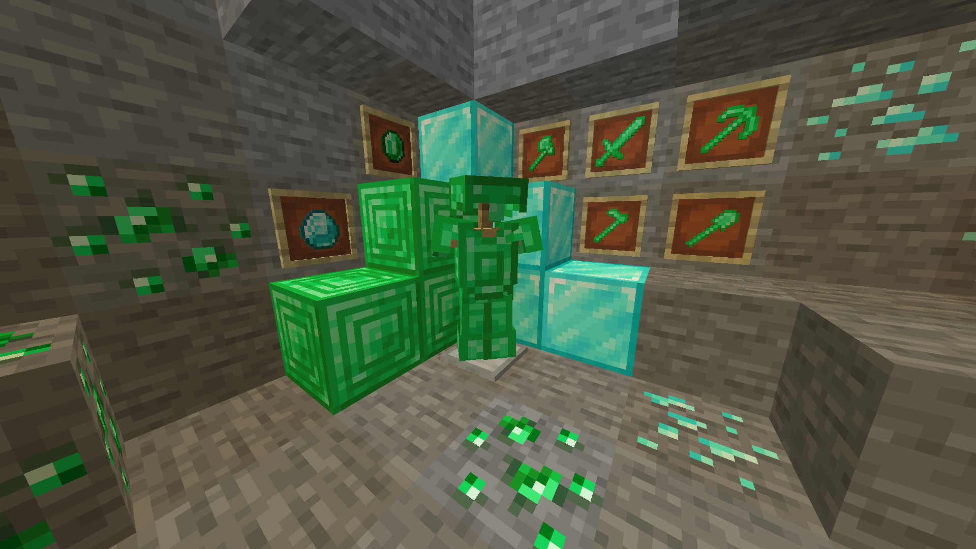 Diamonds to Emeralds Minecraft Texture Pack