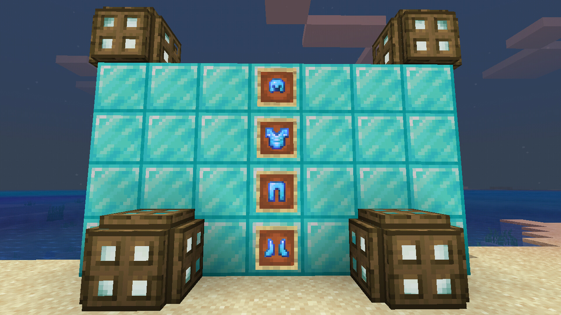 Diamond to Netherite style textures!!(Bedrock Version) Minecraft ...