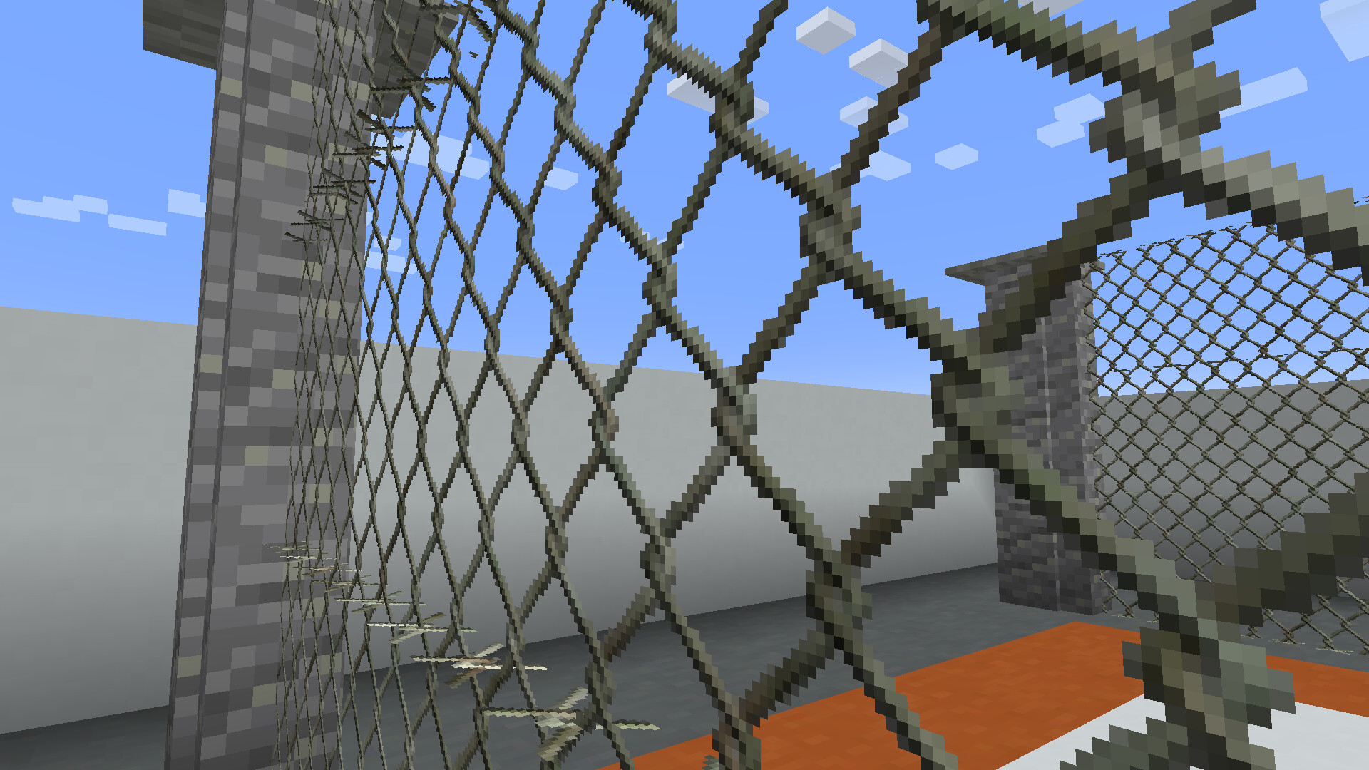 Wire Mesh Iron Bars Minecraft Texture Pack
