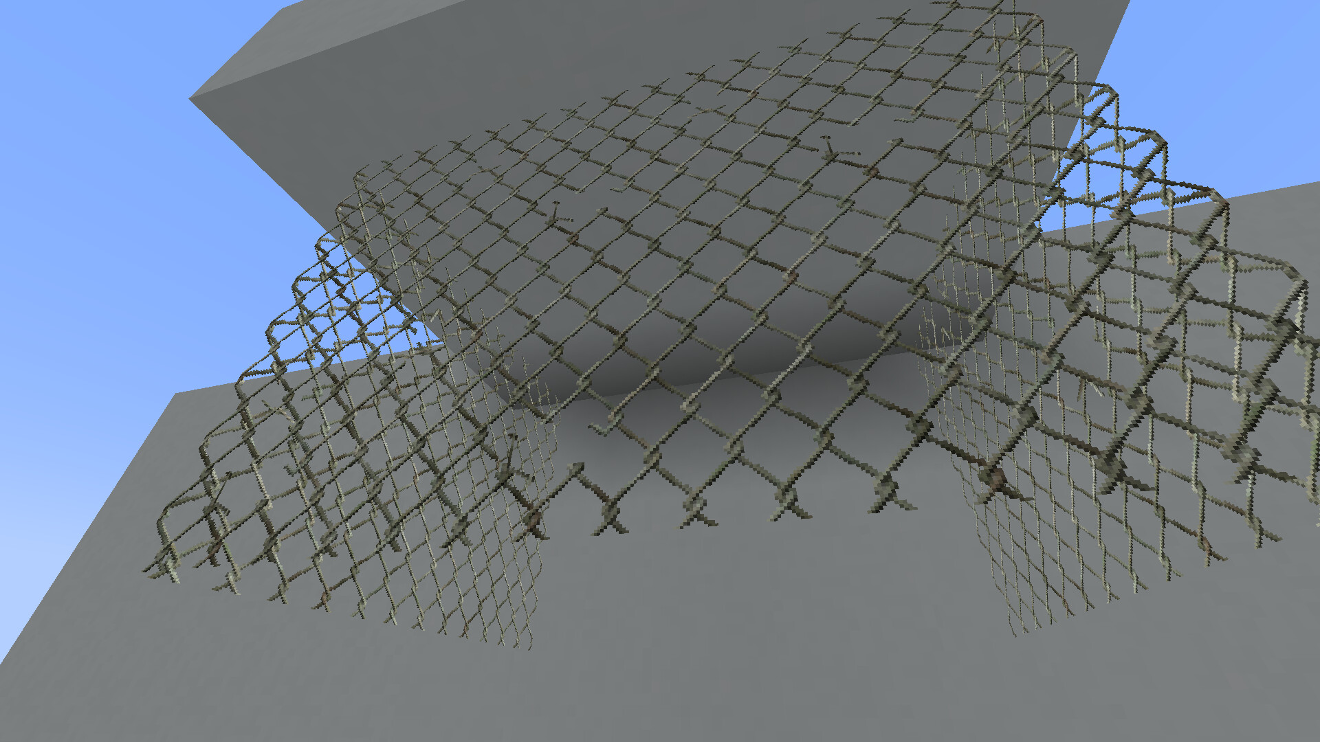 Wire Mesh Iron Bars Minecraft Texture Pack