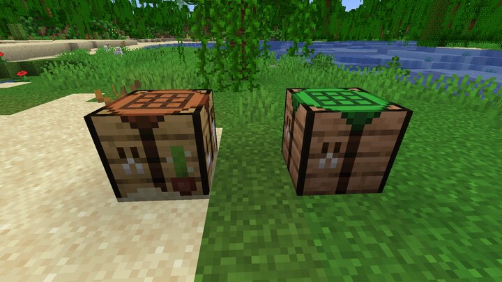 Biome dependant crafting tables Minecraft Texture Pack