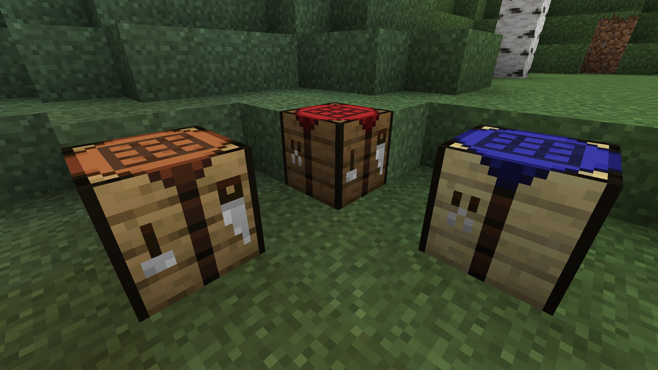 Biome dependant crafting tables Minecraft Texture Pack
