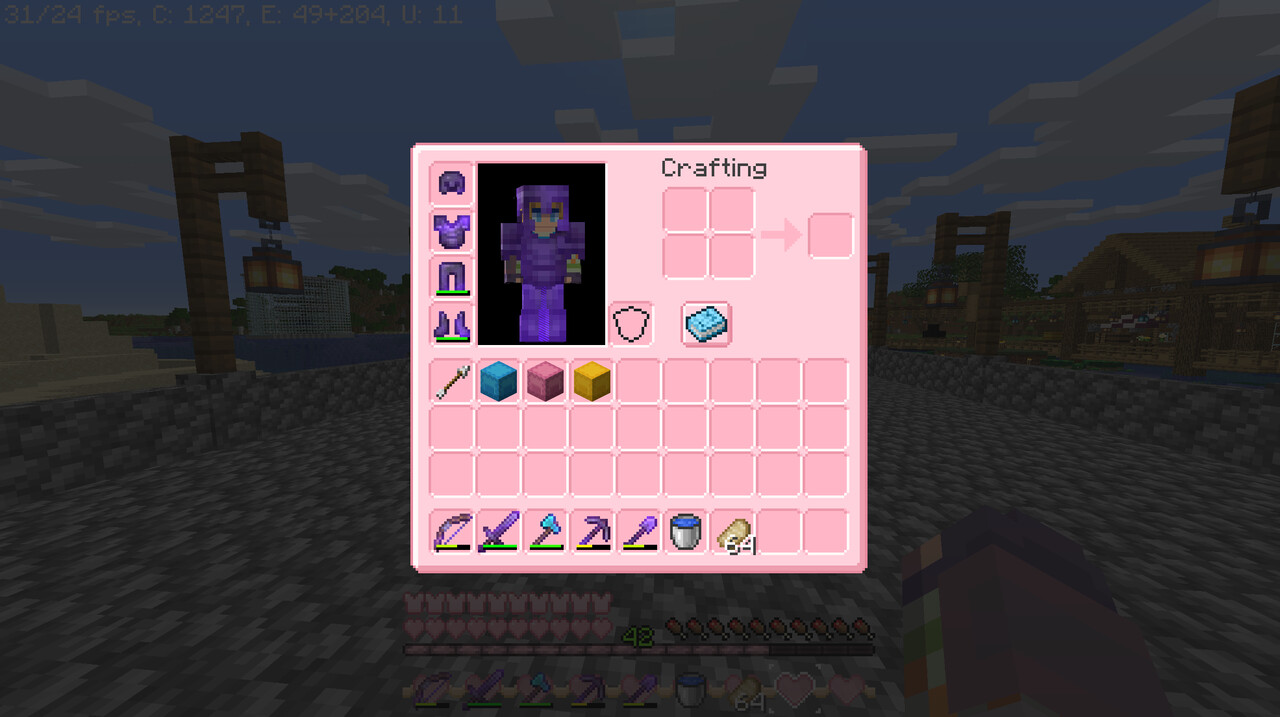 cute n pink Minecraft Texture Pack