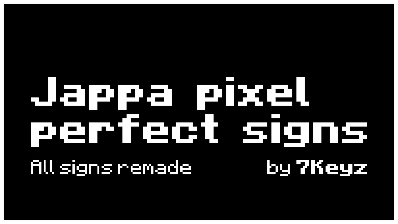 Pixel Perfect Signs Minecraft Texture Pack