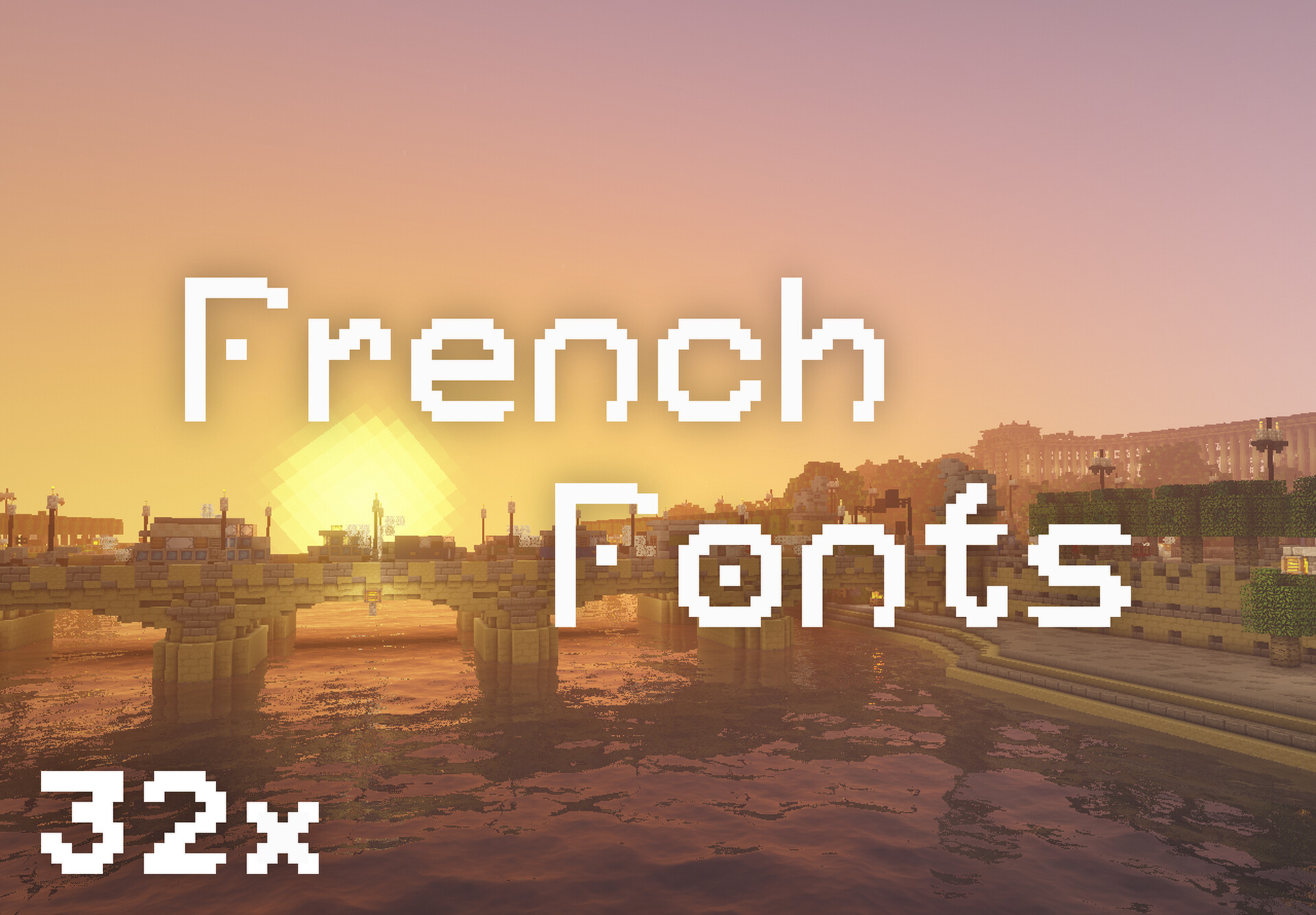 French Fonts ― nice 32px font for Minecraft! Minecraft Texture Pack