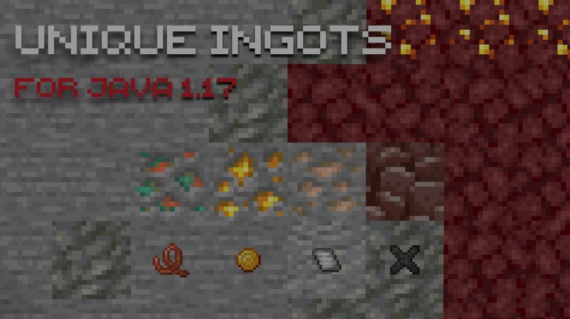Unique Ingots Minecraft Texture Pack