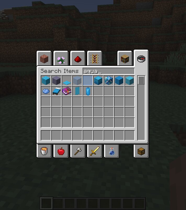 Silver-Aqua Block Names Minecraft Texture Pack