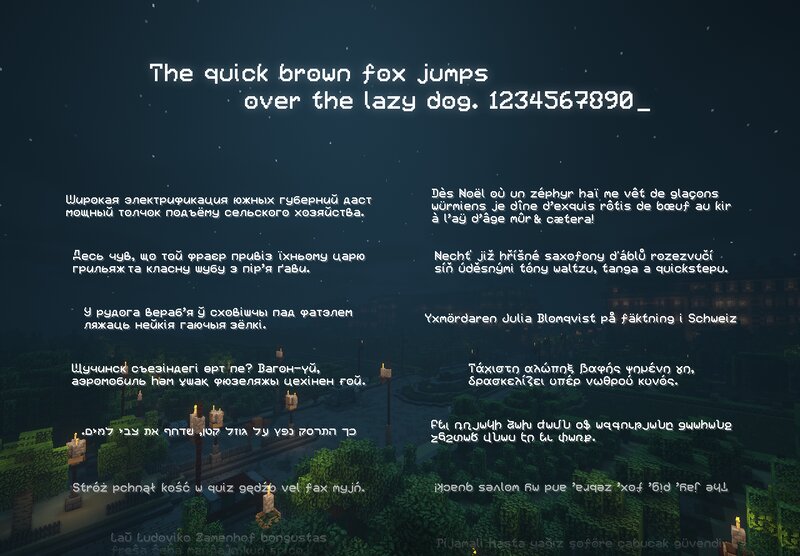 French Fonts ― nice 32px font for Minecraft! Minecraft Texture Pack