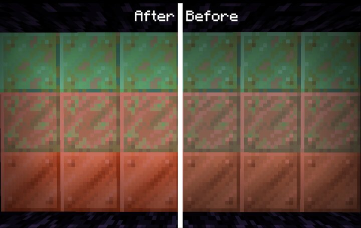 Visible Waxed Copper (1.17+) Minecraft Texture Pack