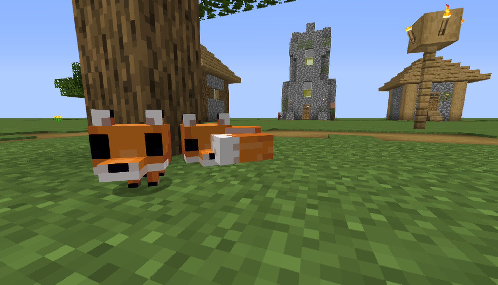 Square-eyes Foxes Minecraft Texture Pack