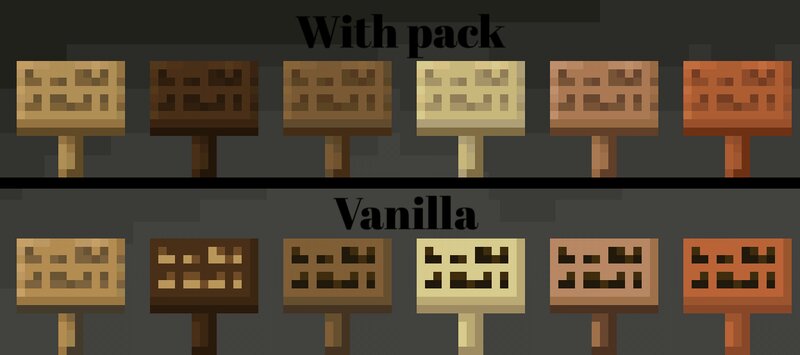Bedrock Sign Items Minecraft Texture Pack