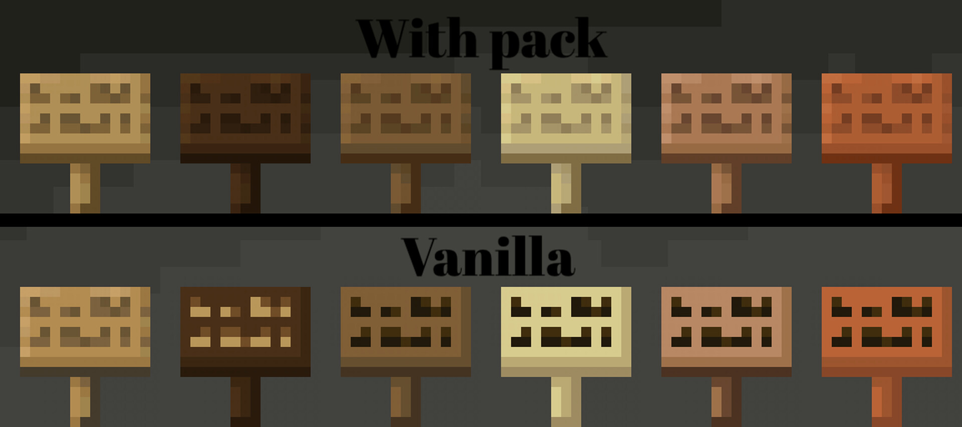 Bedrock Sign Items Minecraft Texture Pack