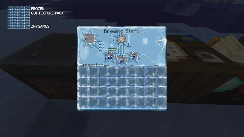 FROZEN [JAVA] 🧊 - GUI/ UI 1.16.x Minecraft Texture Pack