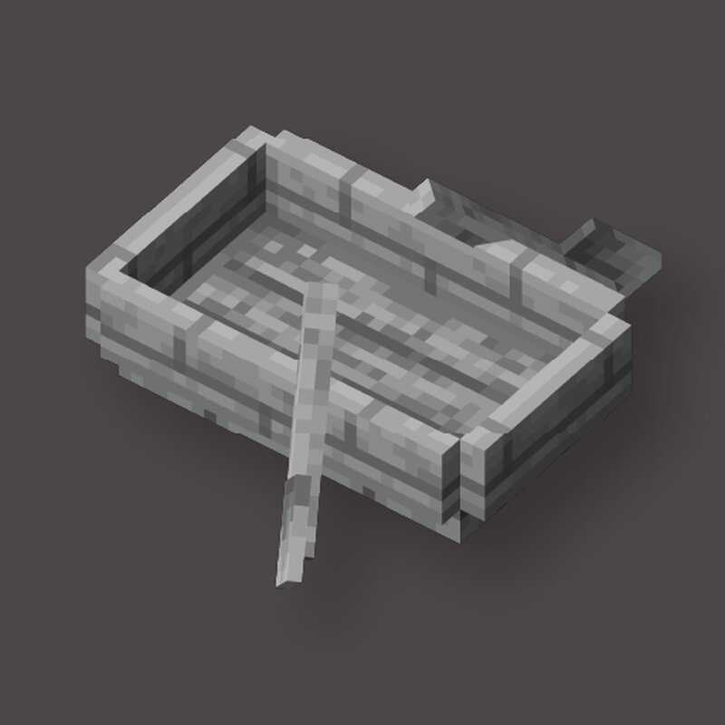 Grey Acacia Wood: Consistent Boat Oars addon Minecraft Texture Pack