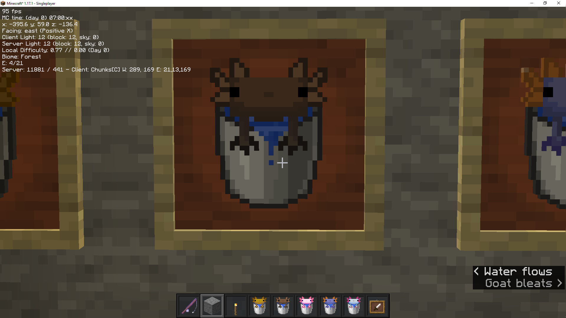 Colored Axolotl Buckets for Old Faithful Minecraft Texture Pack