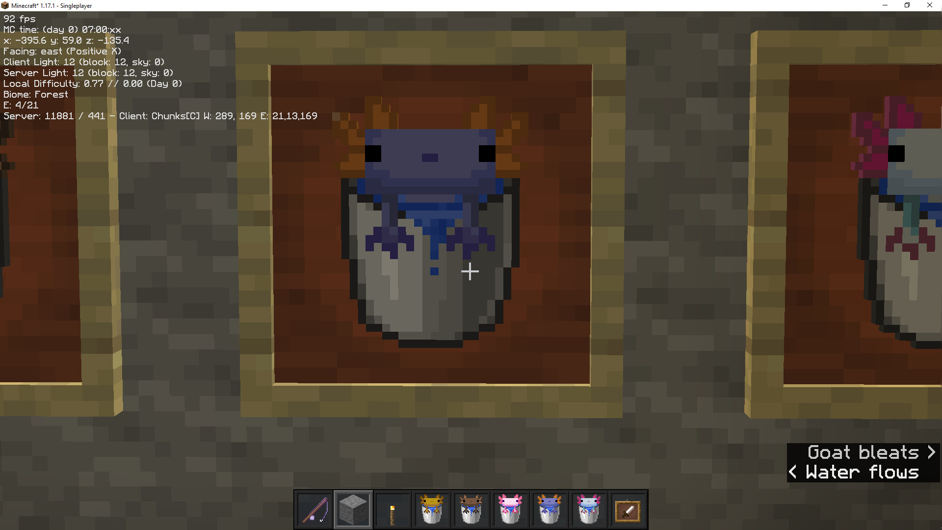 Colored Axolotl Buckets for Old Faithful Minecraft Texture Pack