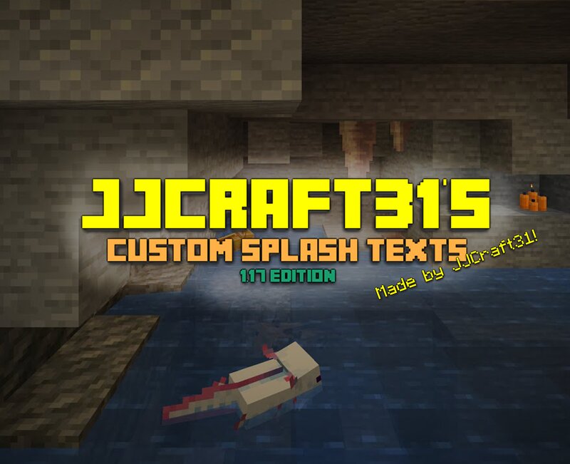 JJCraft31's Custom Splash Texts! Minecraft Texture Pack