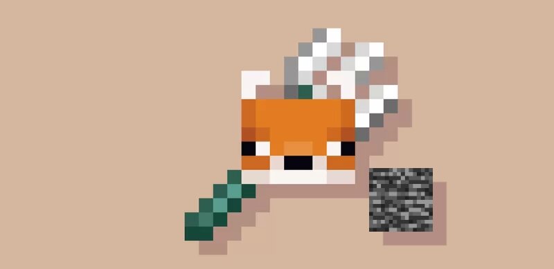 Bedrock Fox Trident Minecraft Texture Pack