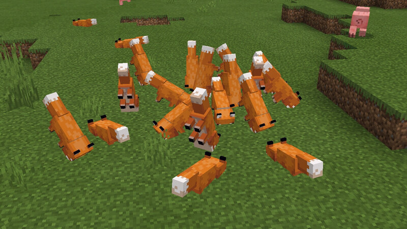 Bedrock Fox Trident Minecraft Texture Pack