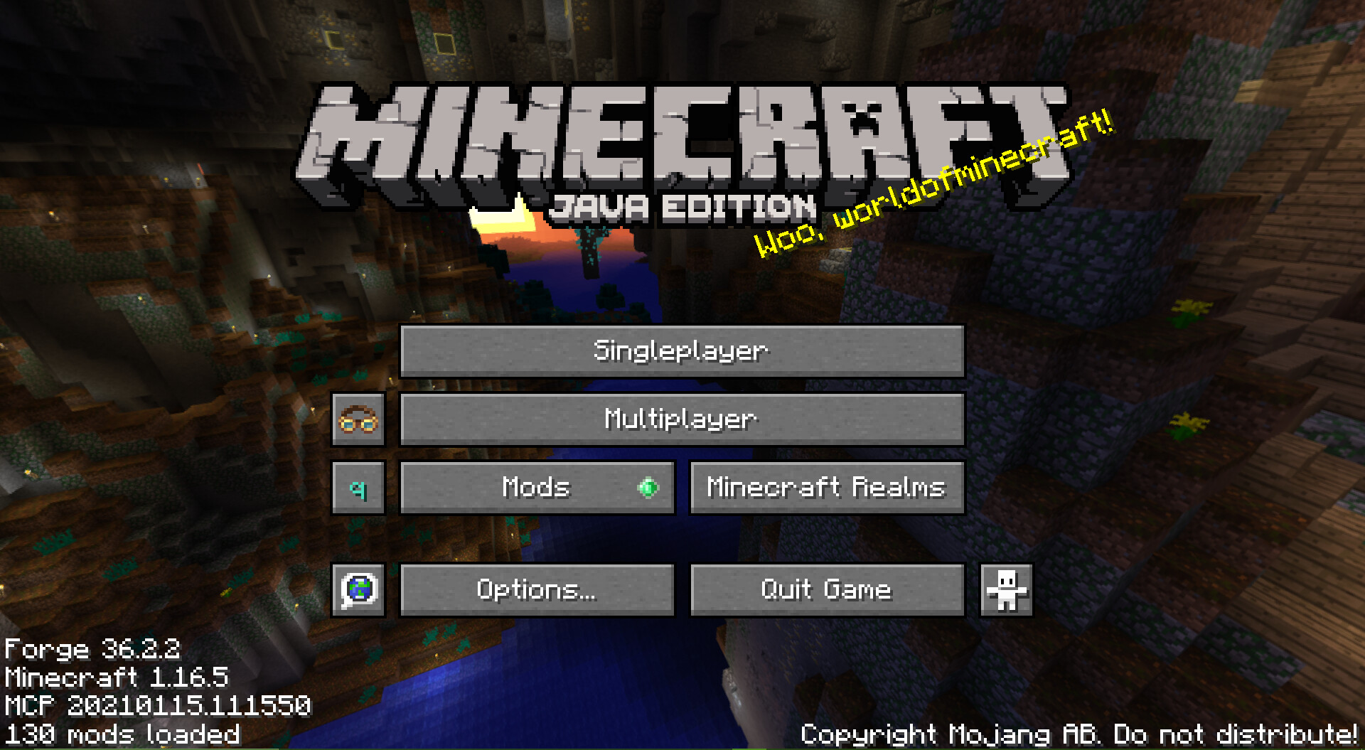Mountain Base Menu Screen Minecraft Texture Pack