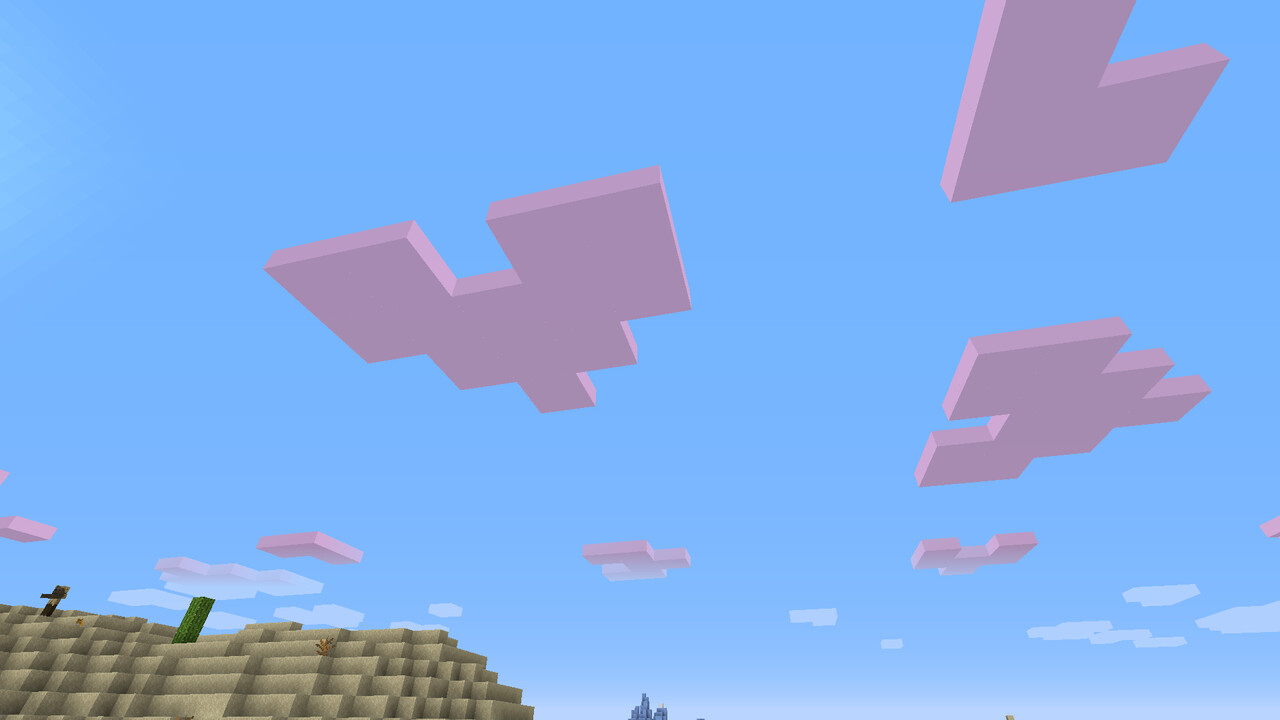 Heart Clouds Minecraft Texture Pack