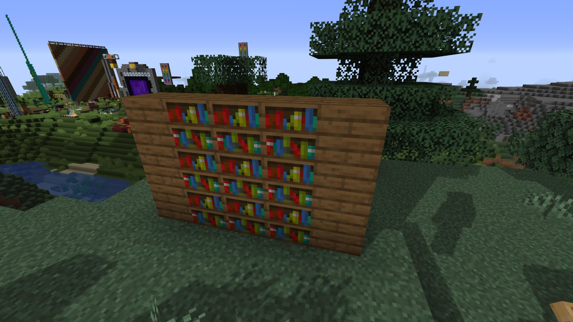 Biome-Dependent Bookshelf Overlay (Works with any other bookshelf ...
