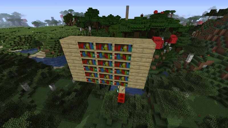 Biome-Dependent Bookshelf Overlay (Works with any other bookshelf ...