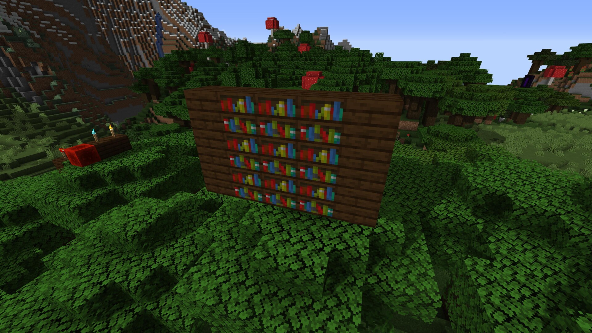 Biome-Dependent Bookshelf Overlay (Works with any other bookshelf ...