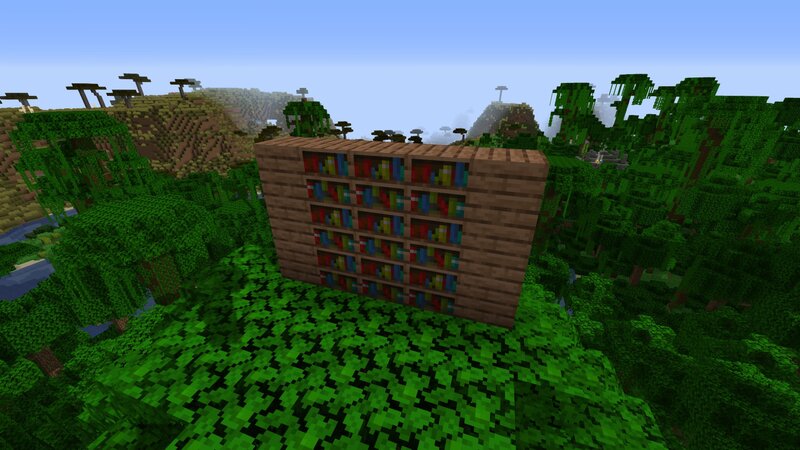 Biome-Dependent Bookshelf Overlay (Works with any other bookshelf ...